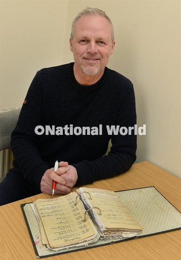 39941122-David Beddows with the Rotherham United record book. YPN ...