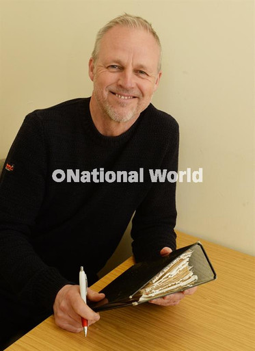 39941126-David Beddows with the Rotherham United record book. YPN ...