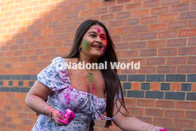 39945309-Holi celebrations at Staining Village Hall. Photo: Kelvin ...