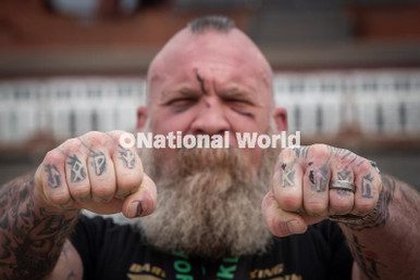 39949529-Blackpool's bare knuckle boxer Richie Leak pictured after ...