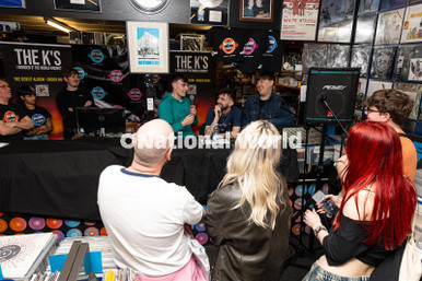 39951300-The K's speak as they host a q&a session with fans at Action ...