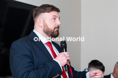 39955386-Chris Webb, Labour speaks at the Hustings event for all of the ...