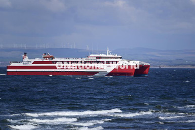 39955617-John Devlin 19/04/2024. Troon Harbour. GV stock iage of MV ...