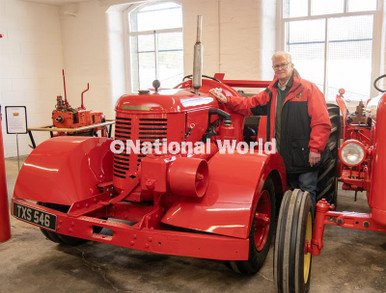 39956438-John Beevers chair of the David Brown Tractor Museum with his ...
