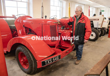 39956460-John Beevers chair of the David Brown Tractor Museum with his ...