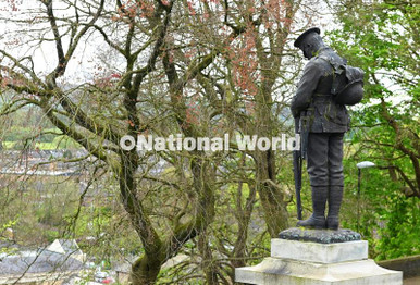 39962875-War memorial looking over Clitheroe in the grounds of ...