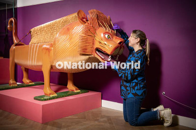 39962982-Curator of archeology Kat Baxter with the Fantasy Coffin made ...