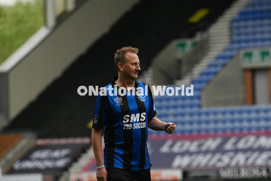 39964331-Action from the annual Joseph's Goal charity football match as ...