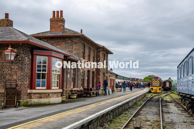 39964650-Leeming Bar Station on the Wensleydale Railway, photographed ...