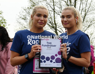 39967092-Twins Hannah and Bekah were awarded a certificate for being ...
