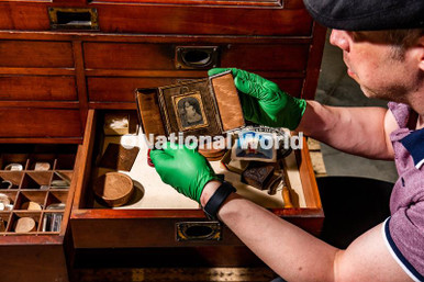39970566-John Whitaker, curator at Wakefield Museum with a recently ...