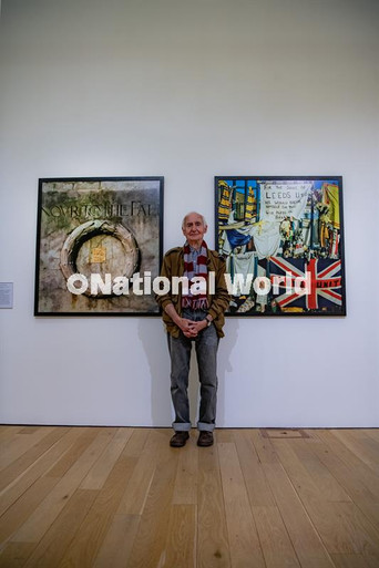 39971140-Leeds documentary photographer Peter Mitchell with pictures of ...