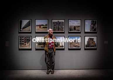 39971136-Leeds documentary photographer Peter Mitchell with pictures of ...