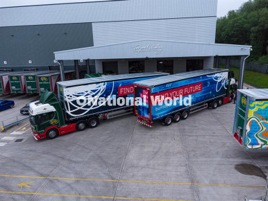 39970899-Tow Burnley branded lorries have been unveiled at the Fagan ...