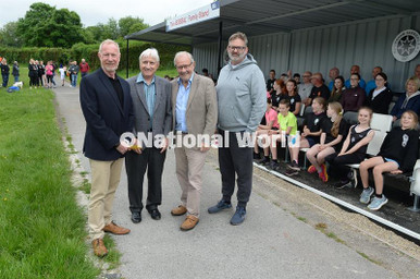 39973454-The new stand at Herringthorpe. Pictured are members of ...
