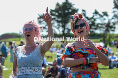 39975649-Gee Louise annd Hannah Reem, right, enjoying The Mighty ...