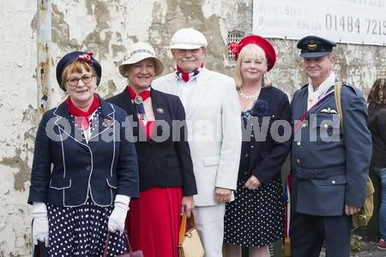 39464294-Brighouse 1940s Weekend. From the left, Rona Wendle, Judith ...