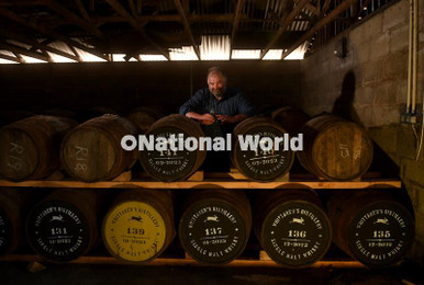 39977825-Toby Whittaker pictured with the new distlilled whisky at ...