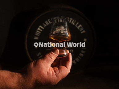 39977824-Toby Whittaker pictured with the new distlilled whisky at ...