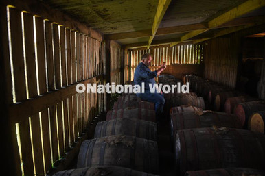 39977819-Toby Whittaker pictured with the new distlilled whisky at ...