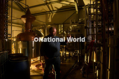39977816-Toby Whittaker pictured with the new distlilled whisky at ...