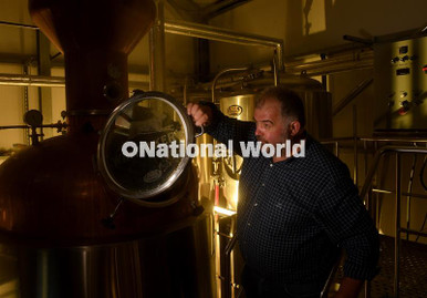39977815-Toby Whittaker pictured with the new distlilled whisky at ...