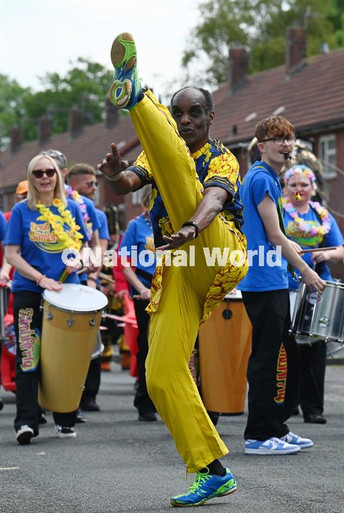 39978867-A colourful parade as part of Warton Carnival Day 2024. LEP ...