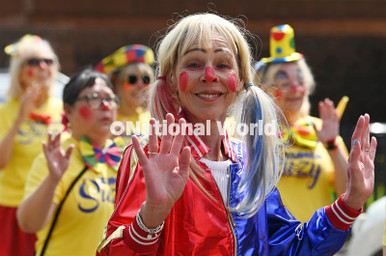 39978862-A colourful parade as part of Warton Carnival Day 2024. LEP ...