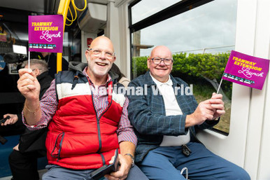 39985747-The first riders of the Talbot Road Tramway Extension Launch ...
