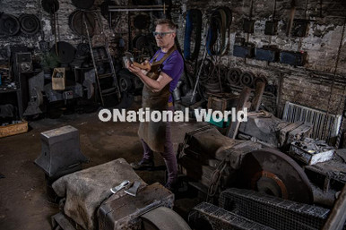 39985908-Robin Wood, MBE, a local woodworker who set up Wood Tools ...