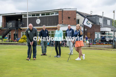 39986224-Stocksbridge Golf Club captain Gary Finney, left, with a 100 ...