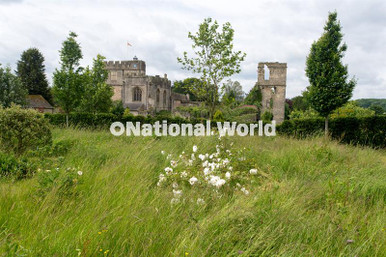 39986350-View of Snape Castle from the wild garden at Castle Barn one ...