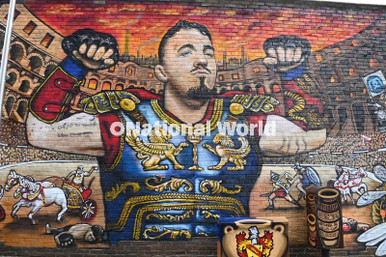 39986658-A mural to celebrate UFC champion and local hero Tom Aspinall ...