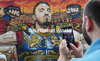 39986662-A mural to celebrate UFC champion and local hero Tom Aspinall ...