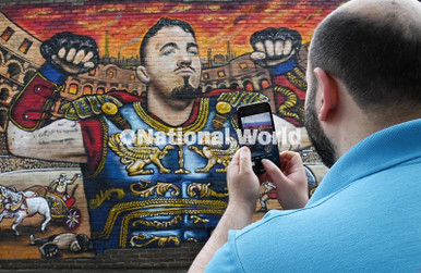 39986659-A mural to celebrate UFC champion and local hero Tom Aspinall ...