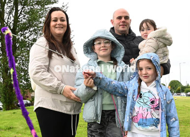39987512-Families and members of the community brave the rain for the ...