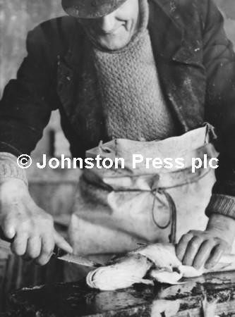 23501745-Fleetwood fishmonger prepares fish Dated 28 Mar 1965 ...