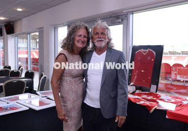 39992637-Tony Towner at the Millers Legends Night, with his partner ...