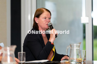 39994001-Angela Turner of the Liberal Democrats speaks at the South ...