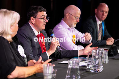 39996276-Labour candidate Tom Calver speaks at the Fylde Hustings ...