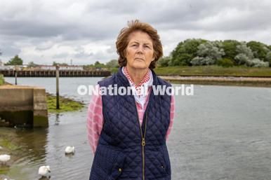 39998057-Libby Alexander of Save Our South Coast Alliance, highlighting ...