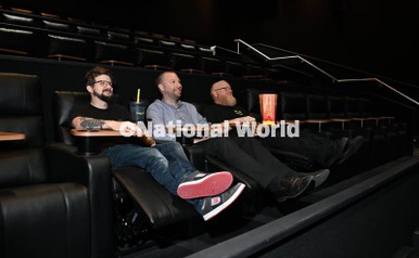 39998723-from left, duty manager Mike Frodsham, general manager Anthony ...