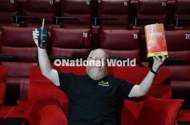39998709-Supervisor Ross Aitchison demonstrates the comfy sofa seats in ...