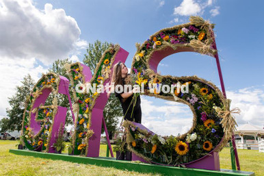 40001407-Great Yorkshire Show preview day. Chloe Atwell, 15, puts the ...