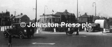 21826728-The new roundabout traffic system at the junction of Whitegate ...