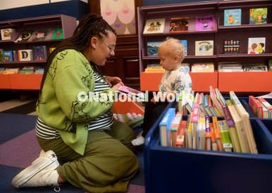 40002927-The new Tiny Totley play area at Leeds Central Library. Beau ...