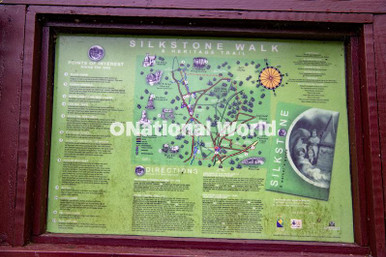 40003205-Signage for the Silkstone Heritage Trail around the villages ...