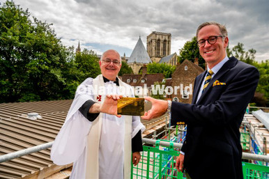 40006435-The Very Reverend Dominic Barrington, Dean of York, holding a ...