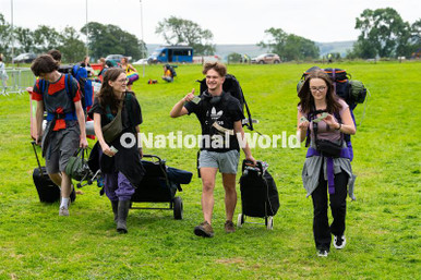 40006977-Festival goers arrive at the 2024 Beat-Herder Festival in ...