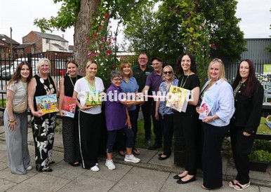 40007437-Members of the community joined staff from Golborne Library ...